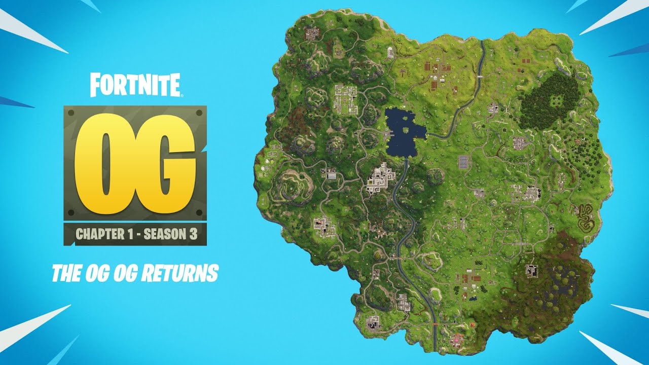 FULL Fortnite OG Chapter 1 Season 3 Map is BACK! 😁 (LUCKY LANDING ...