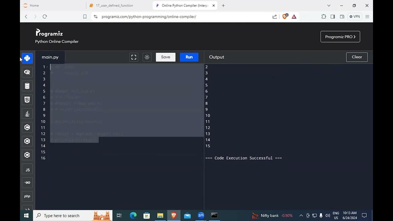 pre define HOD function in python - YouTube