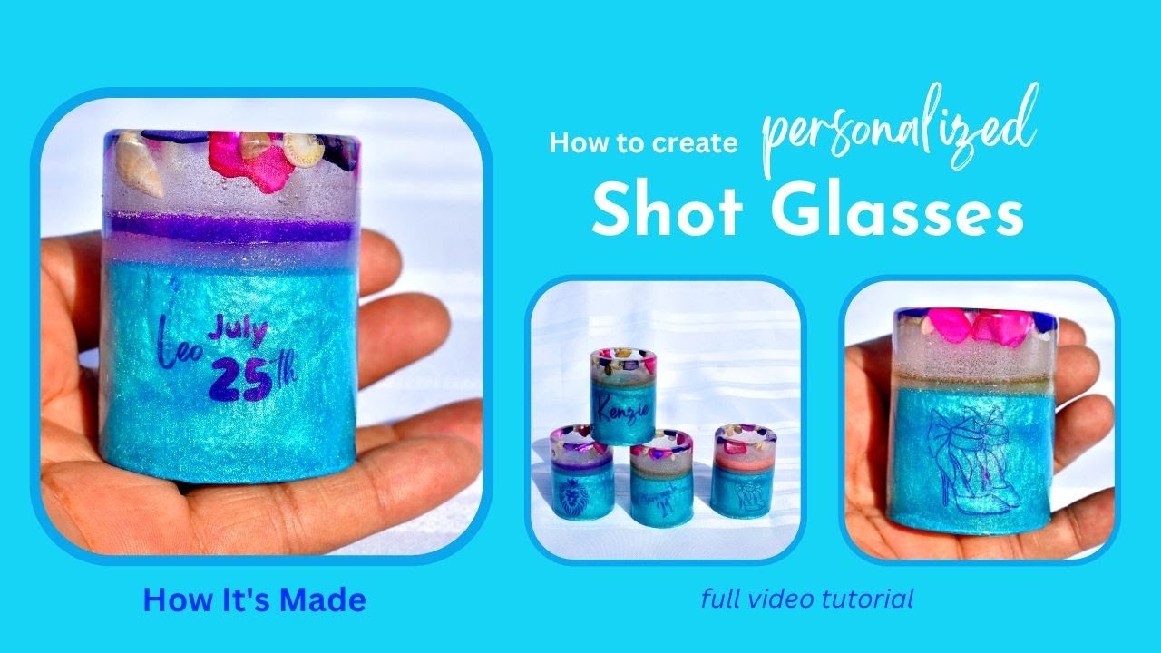 Create the Perfect “Turn Up” SHOT GLASS Set 🥳 [5-Step Video Tutorial ...