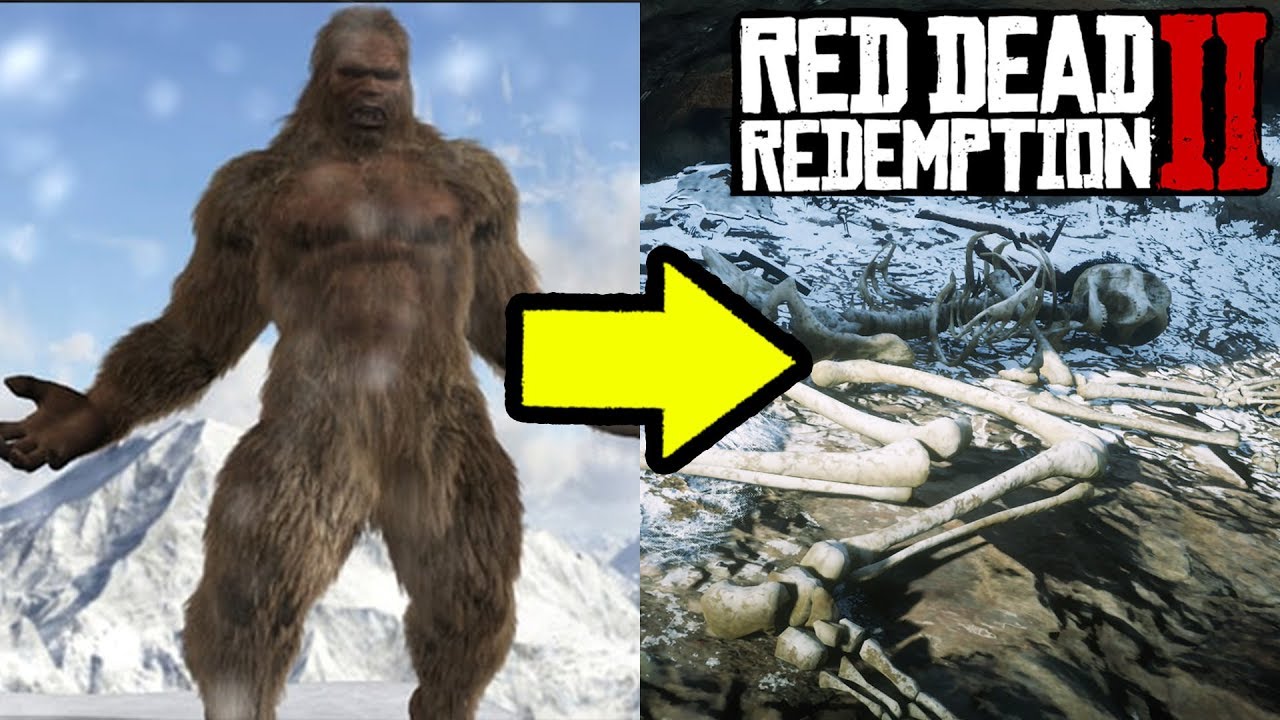 BIG FOOT FOUND IN RED DEAD REDEMPTION 2! Sasquatch Big Foot Location ...