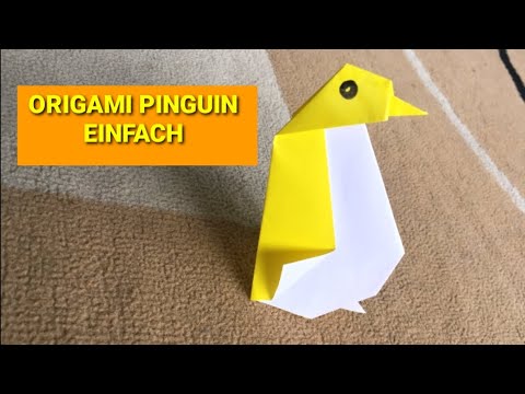 Origami Pinguin - Pinguin Aus Origami Papier - Origami Einfach - YouTube