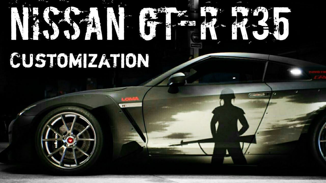 NISSAN GT-R R35 - Customization | Speed Art | Showcase | NFS 2015 - YouTube