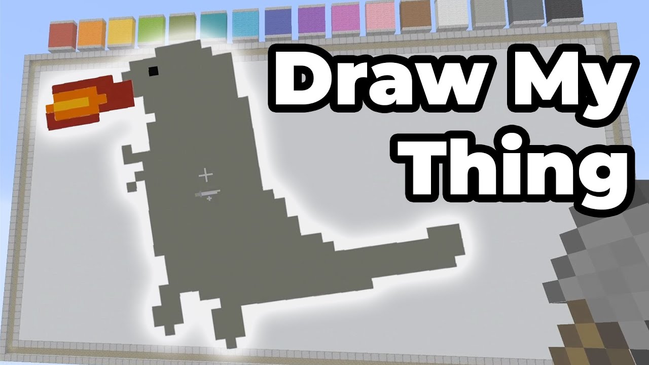Draw My Thing Minigame in Vanilla Minecraft - YouTube