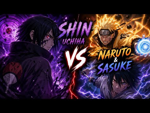 Shin Uchiha vs Naruto and Sasuke Full Fight | Boruto Epic Battle HD