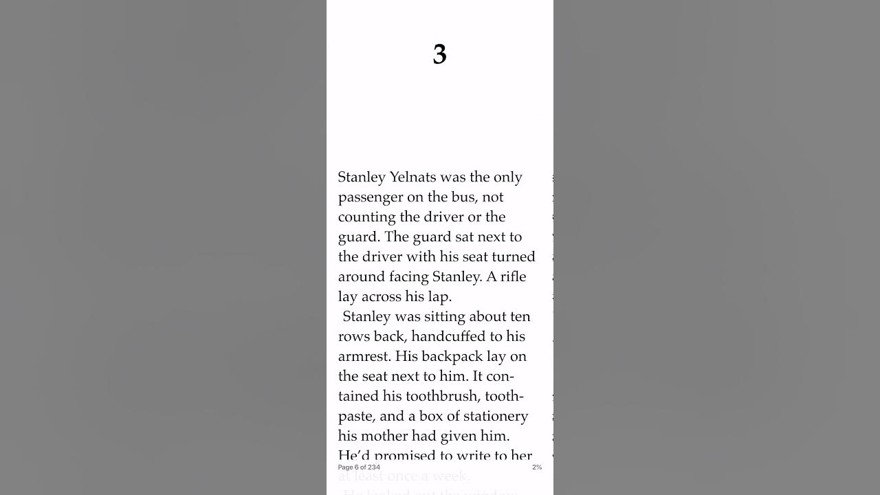 Holes Chapter 3 - YouTube