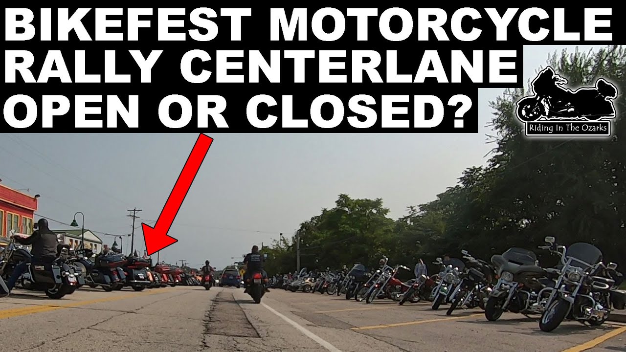 Lake Ozark BIKEFEST MOTORCYCLE RALLY Centerlane Parking Update - YouTube