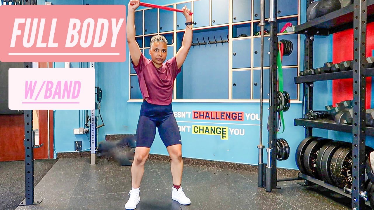 RESISTANCE BAND WORKOUT FULL BODY - YouTube