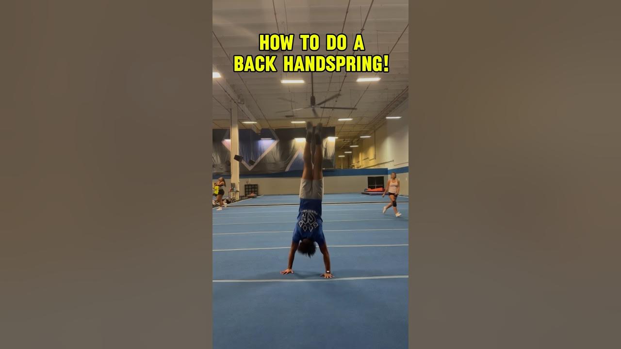 how to do back handspring - YouTube