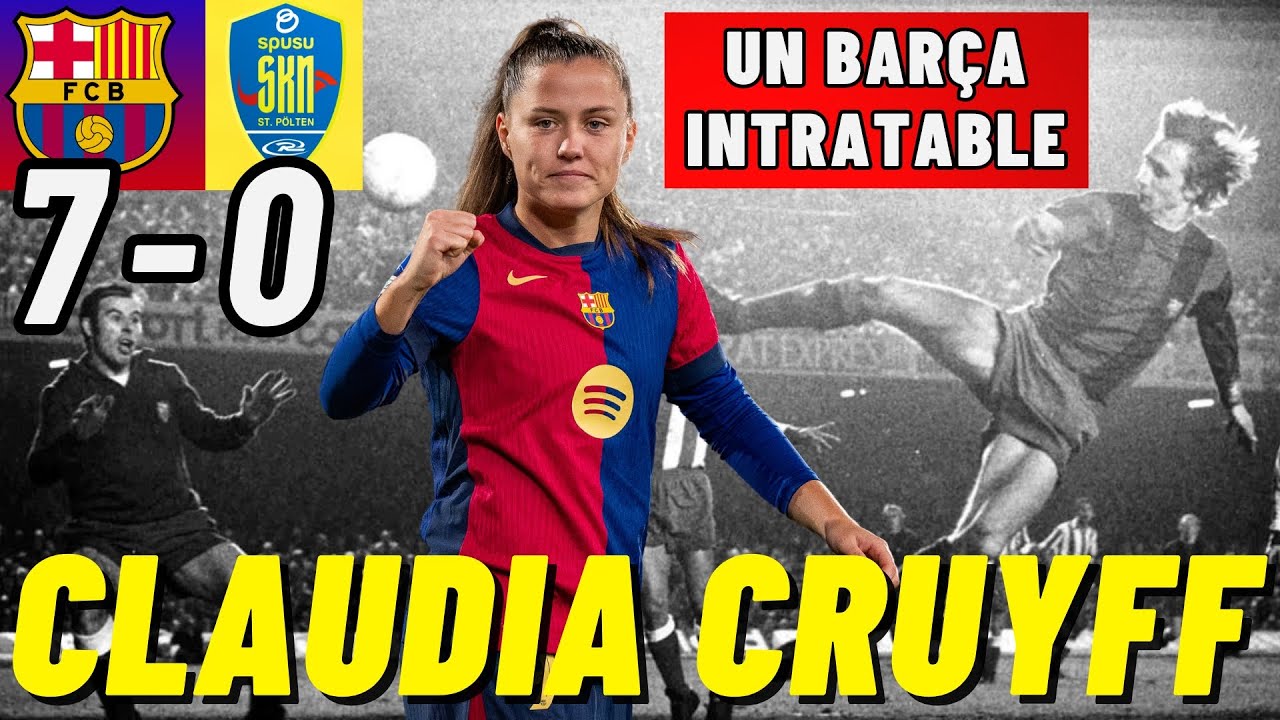 BARÇA 7 - 0 ST. PÖLTEN ⚽ GOLEADA EN CHAMPIONS de un BARÇA INTRATABLE 😀 ...