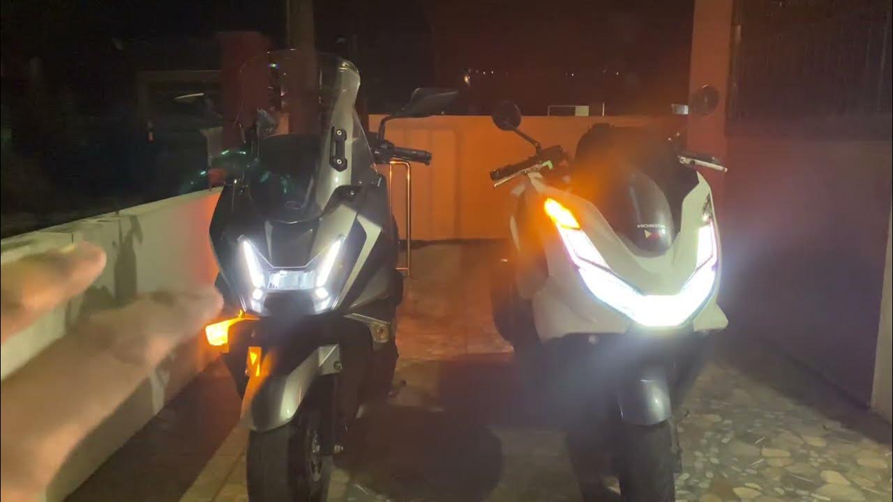 Kymco skytown vs Honda PCX ilaw battle 🤭 - YouTube