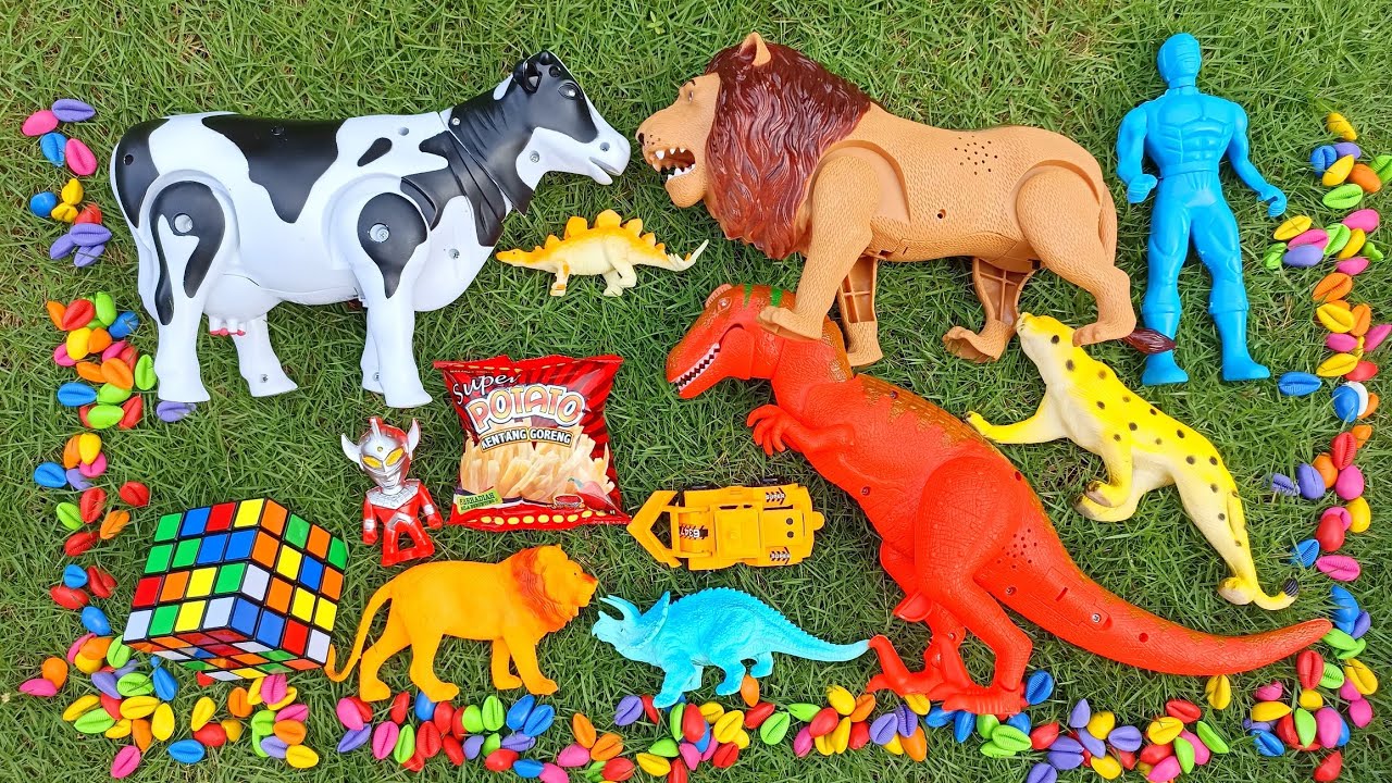 Hunting Mainan Jajan Dinosaurus Power Rangers Ultraman - YouTube