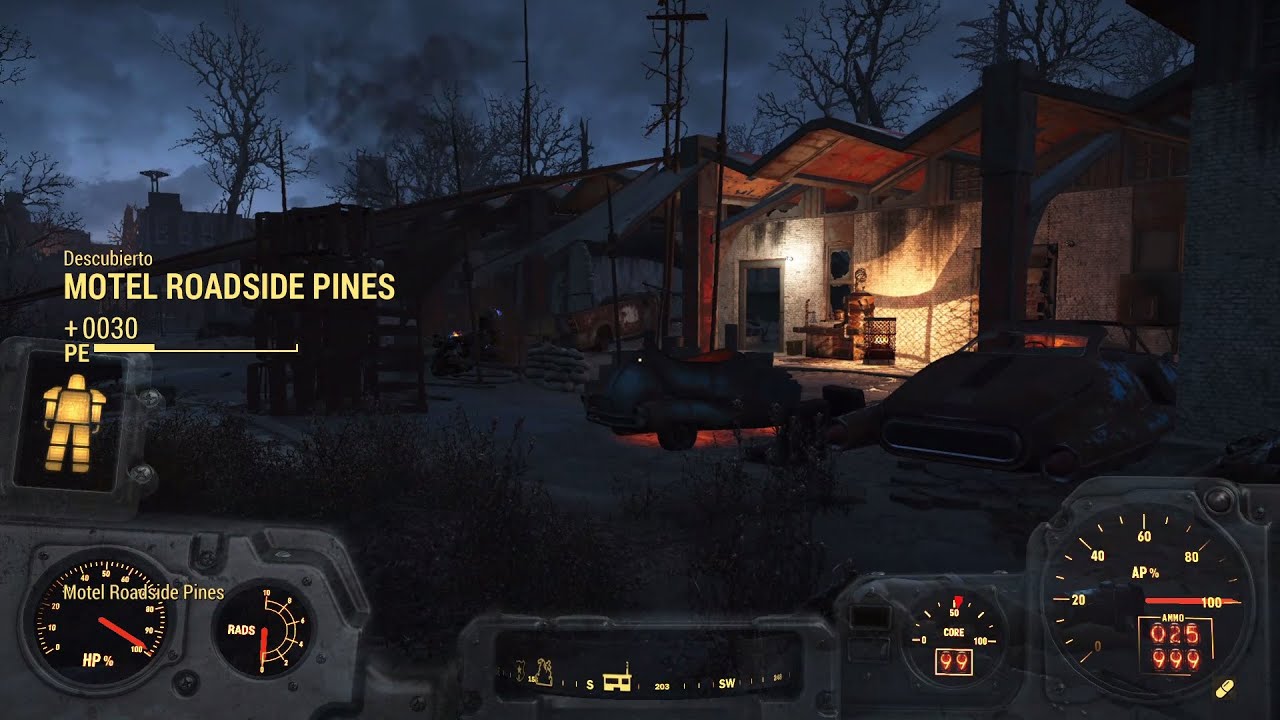Fallout 4, Motel Roadside Pines.. - YouTube