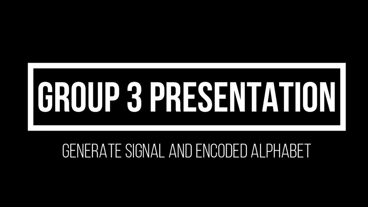 How to apply FFT in generate signal and encoded the alphabet? - YouTube