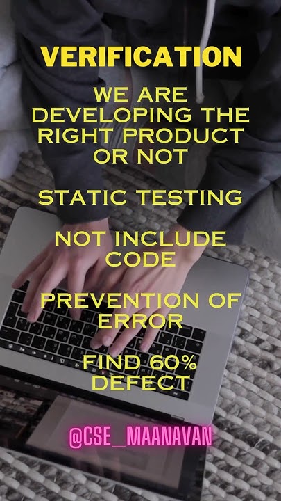 Verification vs Validation #shortsfeed #softwareengineering - YouTube