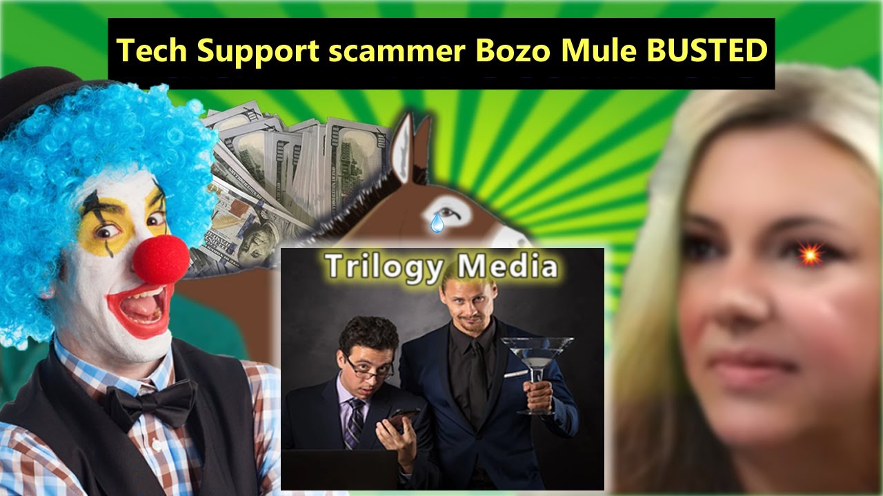Tech Support Scammer Mule BUSTED FT. Trilogy Media - YouTube