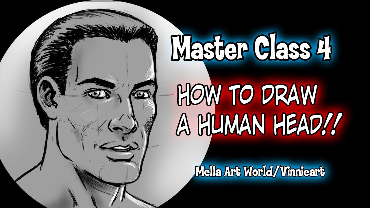 Master Class 4 How to draw The Human Head - YouTube