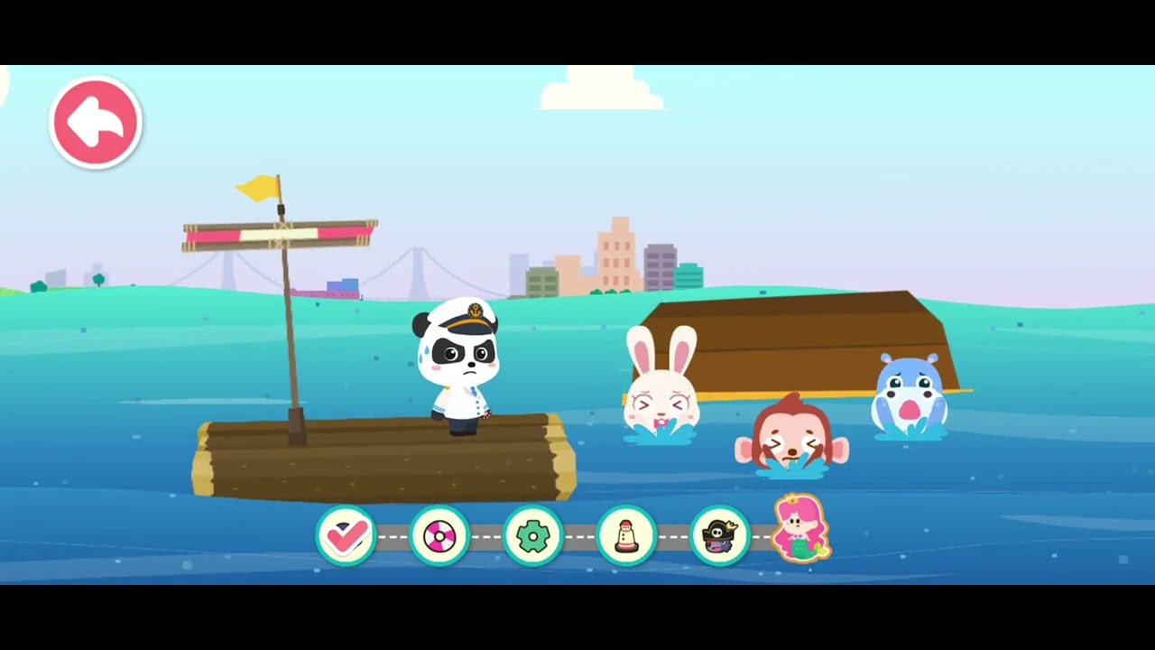 Dr panda ship captain safe little babies life in sea | baby bus for ...