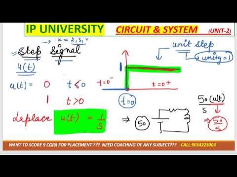 lec-6 different types of signals (step,ramp,impulse) delayed also| problem based laplace ...