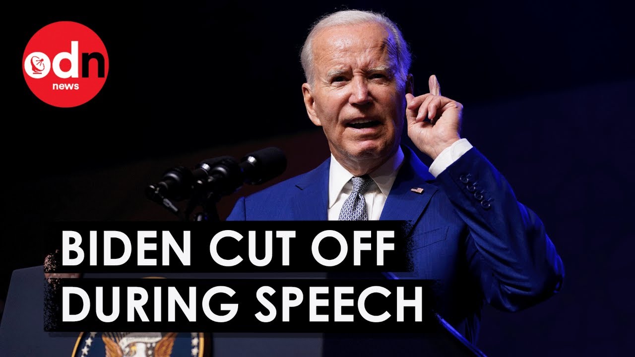Rambling Joe Biden Abruptly Cut Off During Speech - YouTube