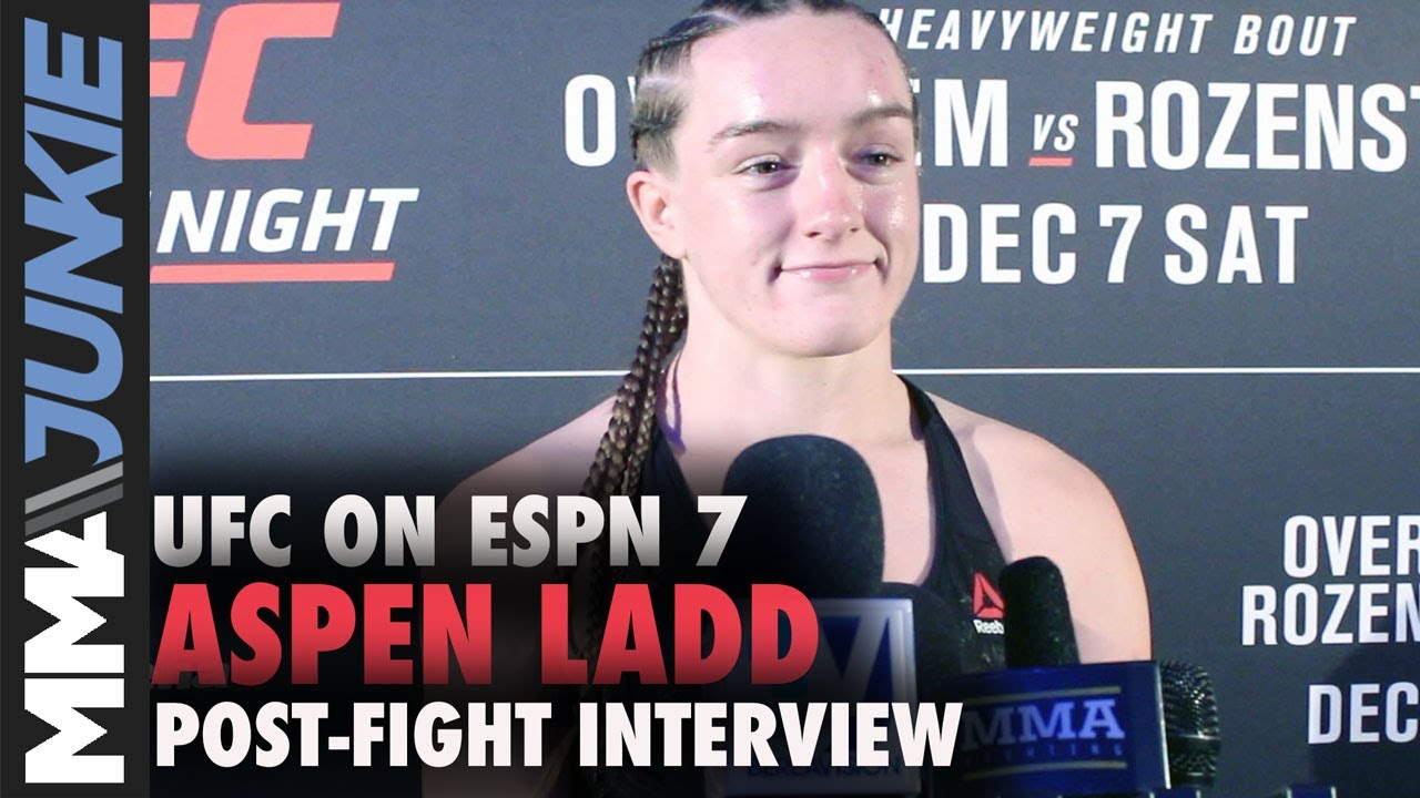 UFC on ESPN 7: Aspen Ladd post fight interview - YouTube