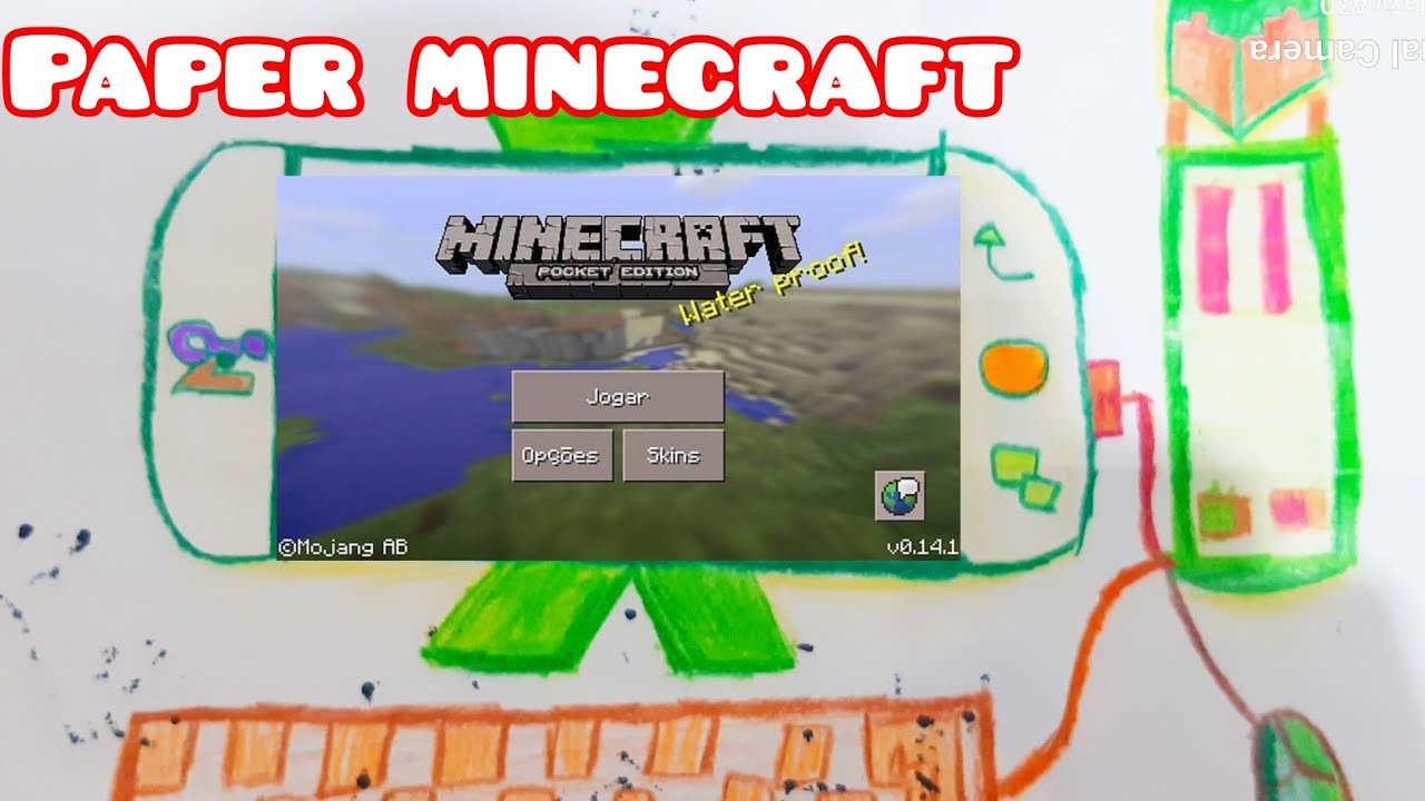 Paper Minecraft animation. animação De papel do minecraft - YouTube