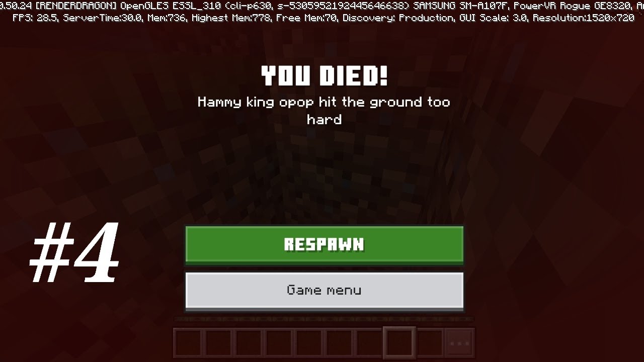 I Died in minecraft survival series #4 - YouTube
