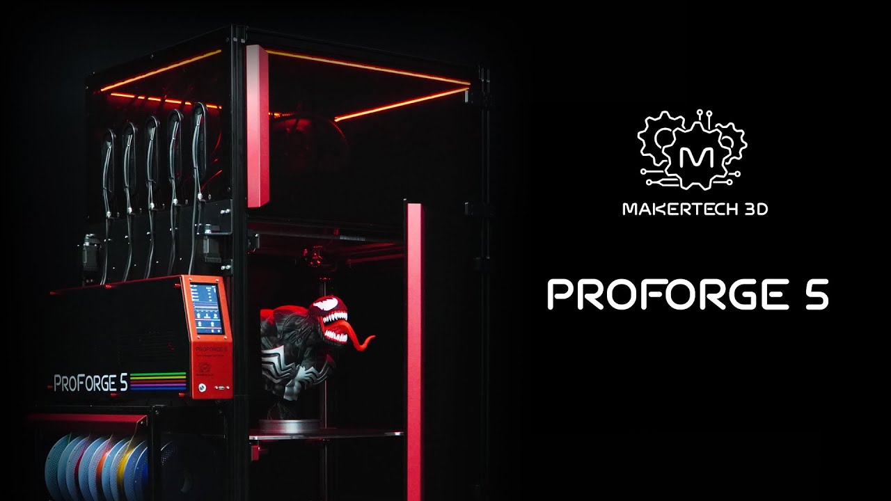 ProForge 5 - The Ultimate Tool Changer 3D Printer - YouTube