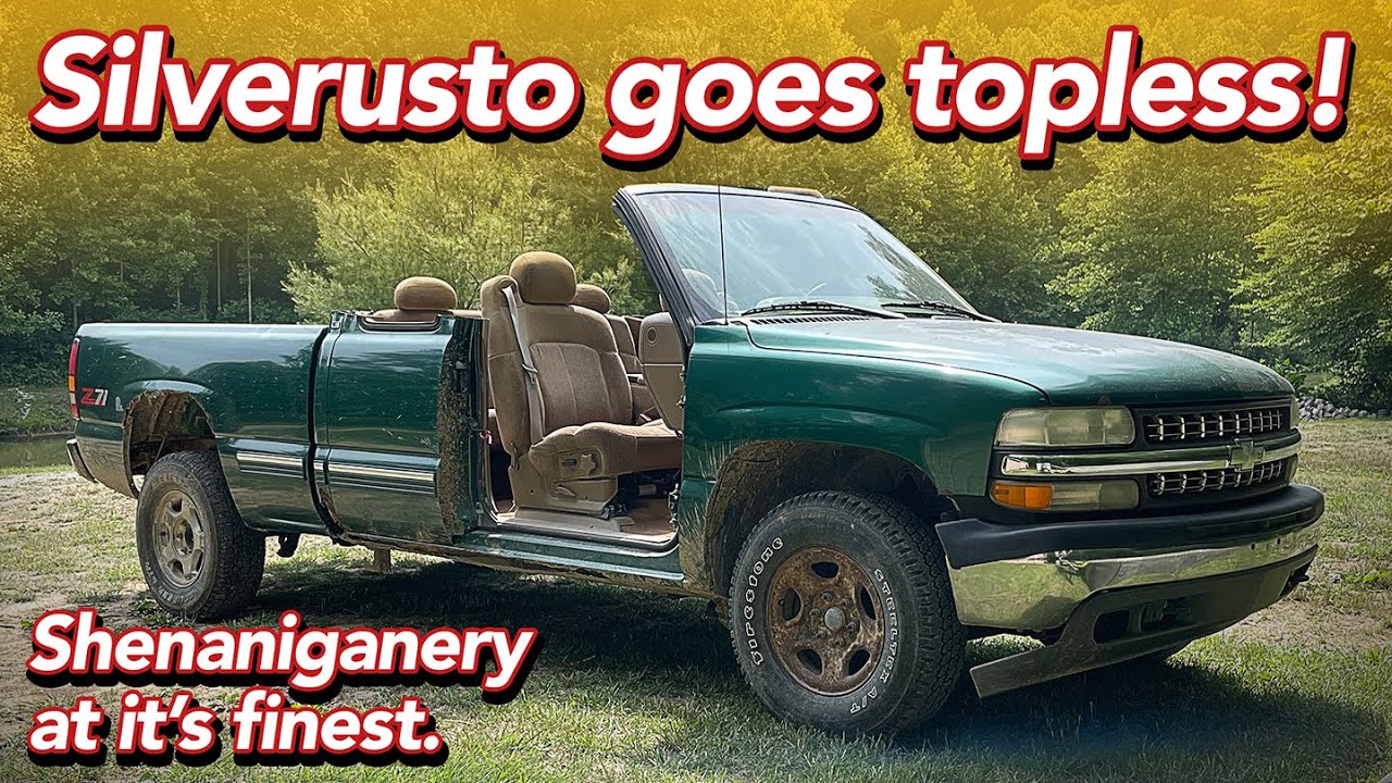 Silverusto gets a new look! - I cut the roof off of my rusty Silverado ...
