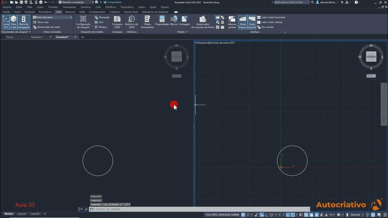 Curso de AutoCAD 2023 - Aula 03/45 - Interface do AutoCAD Parte 2 ...
