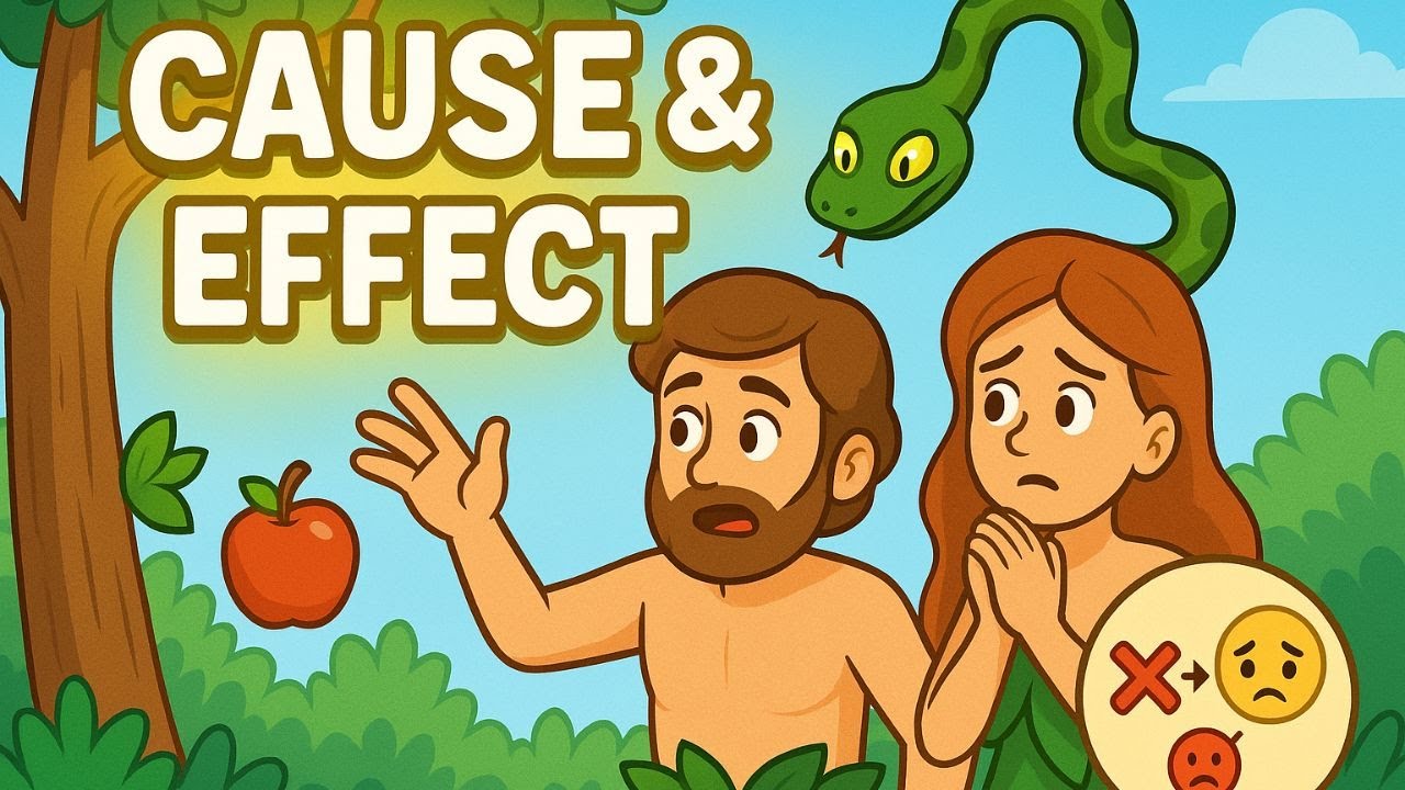 Cause and Effect Explained with Adam and Eve Story | Kids Bible ...