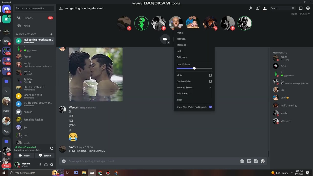 Luvi hoeing xeno again (discord packing) - YouTube