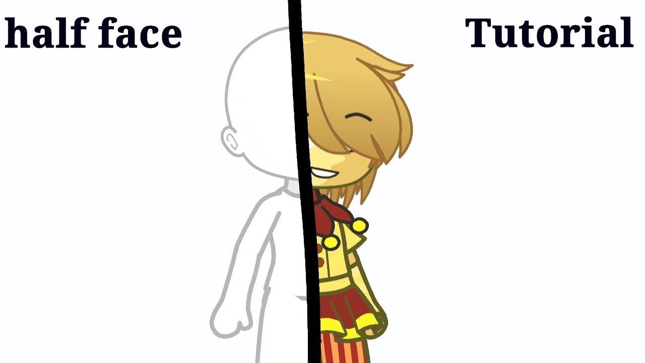 how to do Sun's half face// tutorial!//gacha ultra// I tried - YouTube