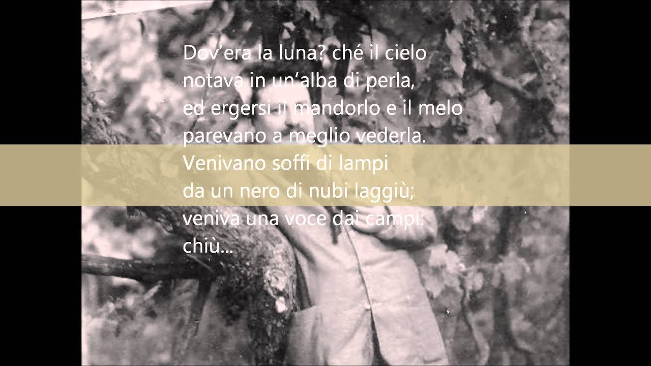 L'assiuolo - Giovanni Pascoli - YouTube