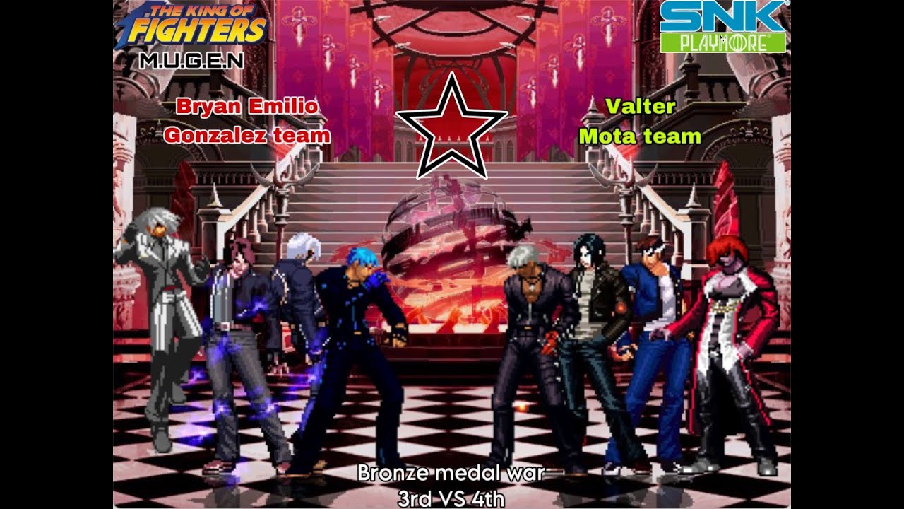 KOF MUGEN 2023 All-Stars Tournament - Bryan Emilio team VS Valter Mota ...