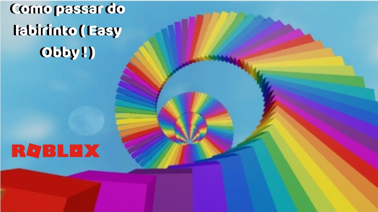 Como passar do labirinto ( Easy Obby ! ) do ROBLOX - YouTube