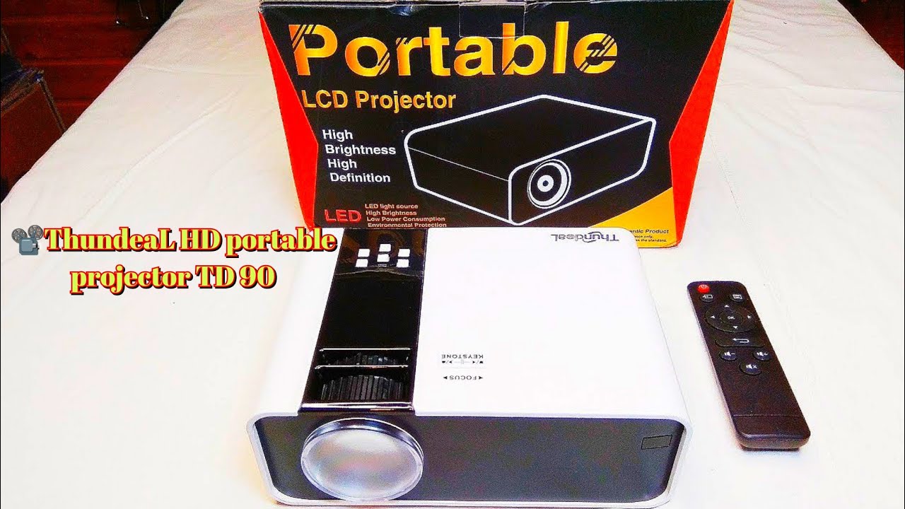 ThundeaL HD portable projector TD 90 - YouTube
