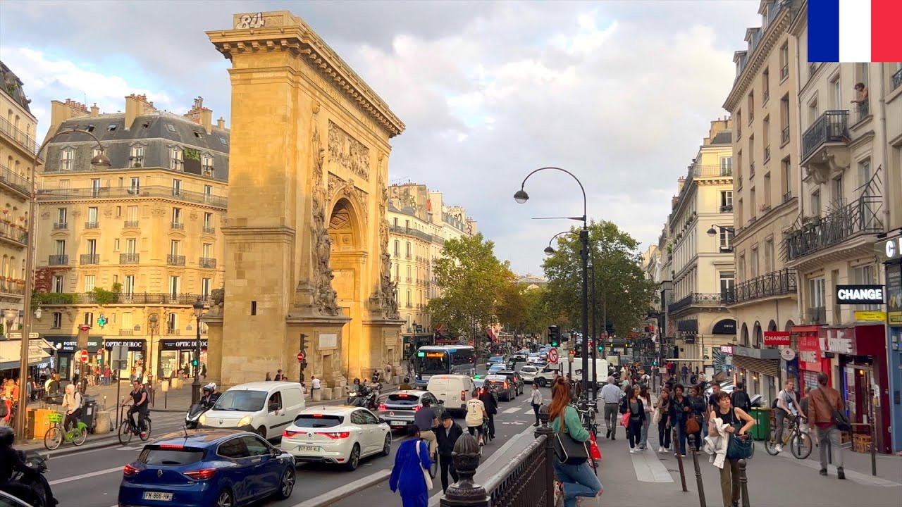 🇫🇷 ☁️【HDR 4K】Paris Autumn Walk - Châtelet to Le Marais via 3rd Arr (Sep ...