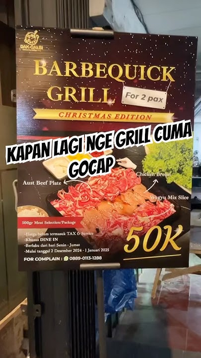 Nge grill di Dakgalbi lagi promo! Cuma 50k buat 2 pax #kuliner #malang #dakgalbi #ngegrill # ...