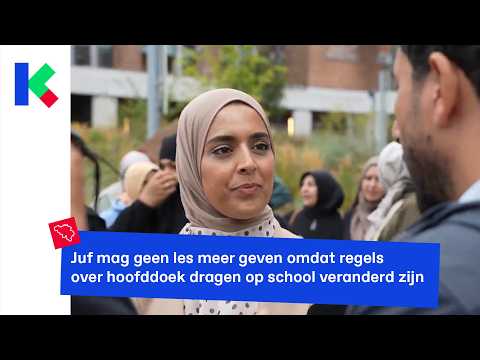 Juf mag geen les meer geven omdat regels over hoofddoek dragen op school veranderd zijn