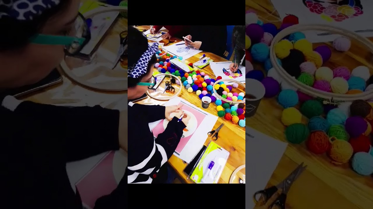 Punch workshop /How to make punch embroidery / Punch Needling ...