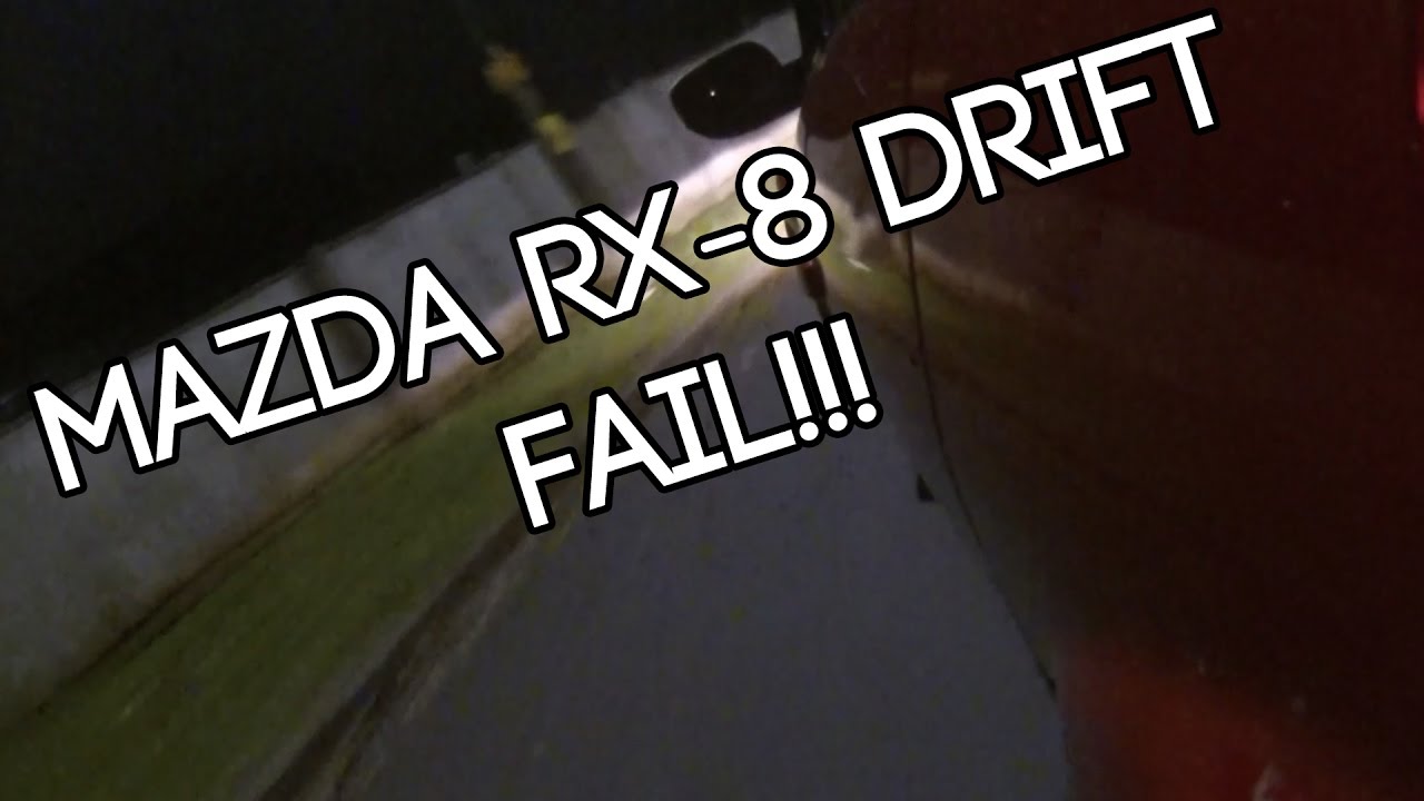 Mazda RX-8 Attempts To Drift (Crashes Twice!!!) - YouTube
