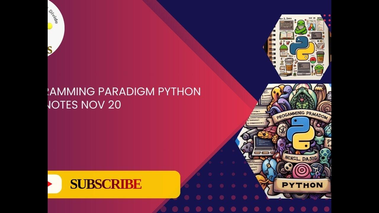 programming paradigm python day 1 notes Nov 20 - YouTube