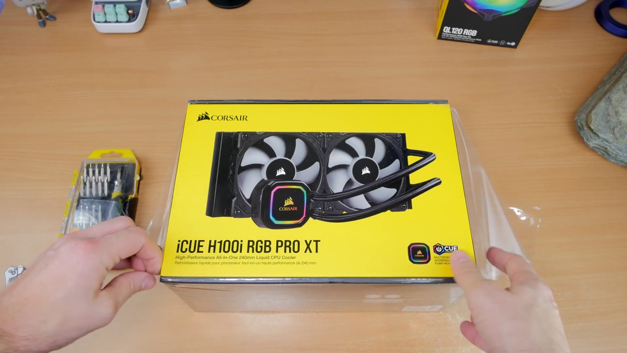 Corsair H100i RGB Pro XT AIO unboxing (ASMR style) - YouTube