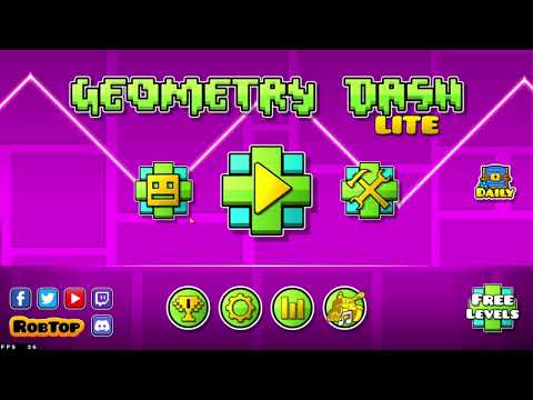 Playing Geometry Dash Lite on bluestacks and Geometry Jump on my PC 🕹️🟨 ...