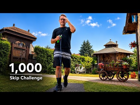 How fast are you? 1,000 skip challenge- grab your rope and jump! 