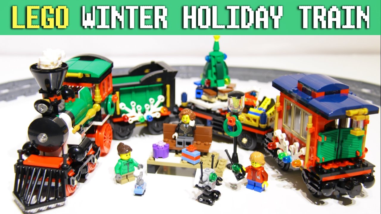 ️ 🎄 Winter Holiday Train 🚂 LEGO Creator Expert Set 10254 Stop motion ...