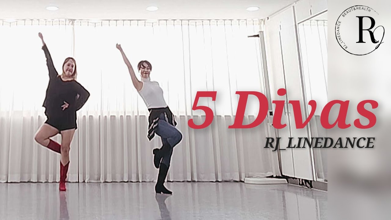 5 Divas Linedance / 초중급라인댄스/신나게 즐기기좋은 초중급레벨작품/9호선등촌역 격주토요일동호반 - YouTube