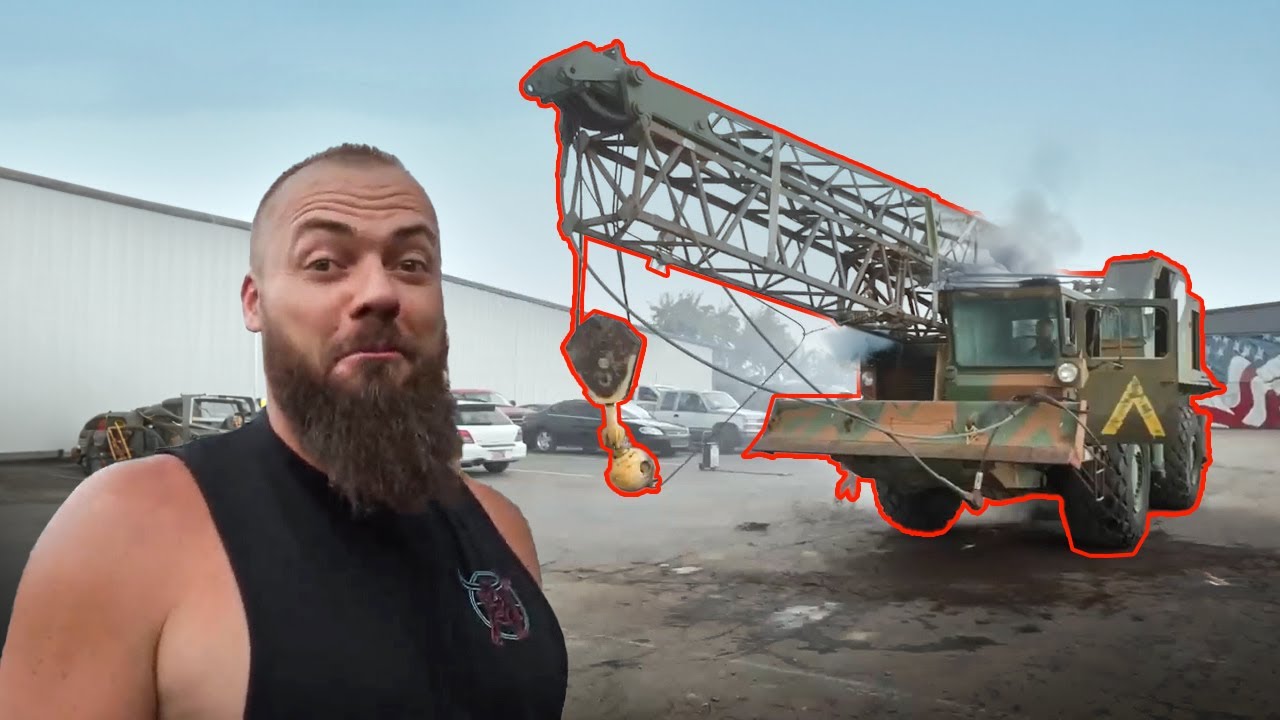 WILL IT RUN?!? The Military 20 Ton Crane. - YouTube