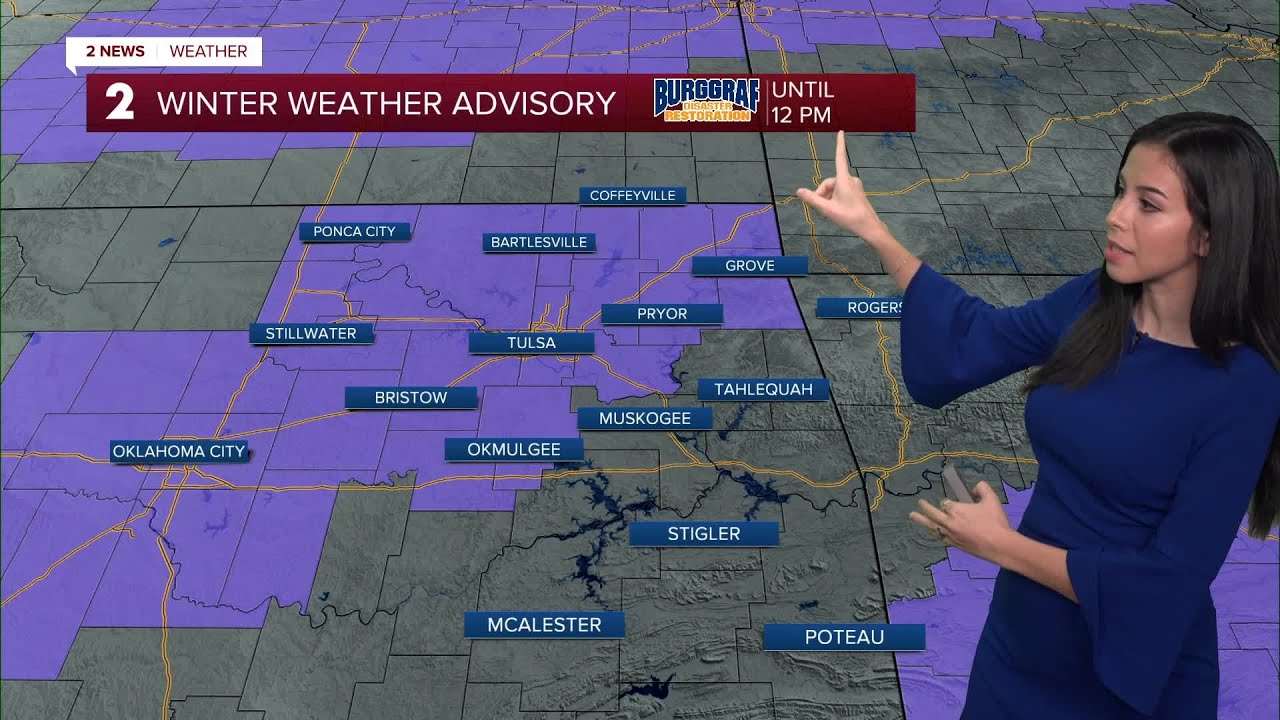Wintry Mix Monday Morning - YouTube