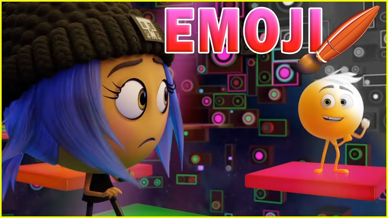 Emoji Movie Coloring Jailbreak and Gene Dancing - Kids Coloring Book ...